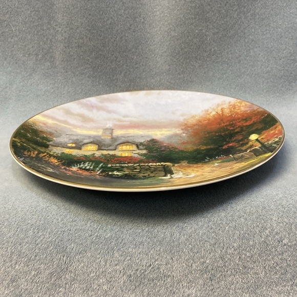 Thomas Kinkade | Art | Thomas Kinkade Open Gate Cottage Collector Plate ...